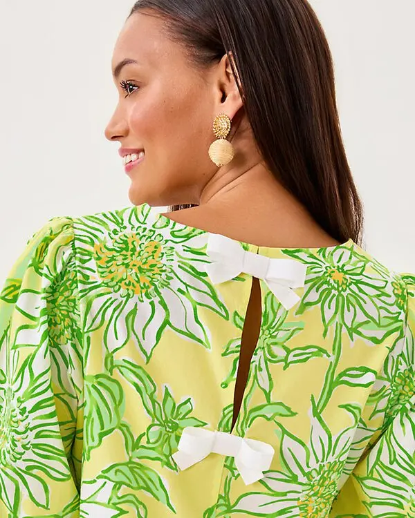 Lilly Pulitzer Hisli Short Sleeve Top - Limoncello Sunbelievable